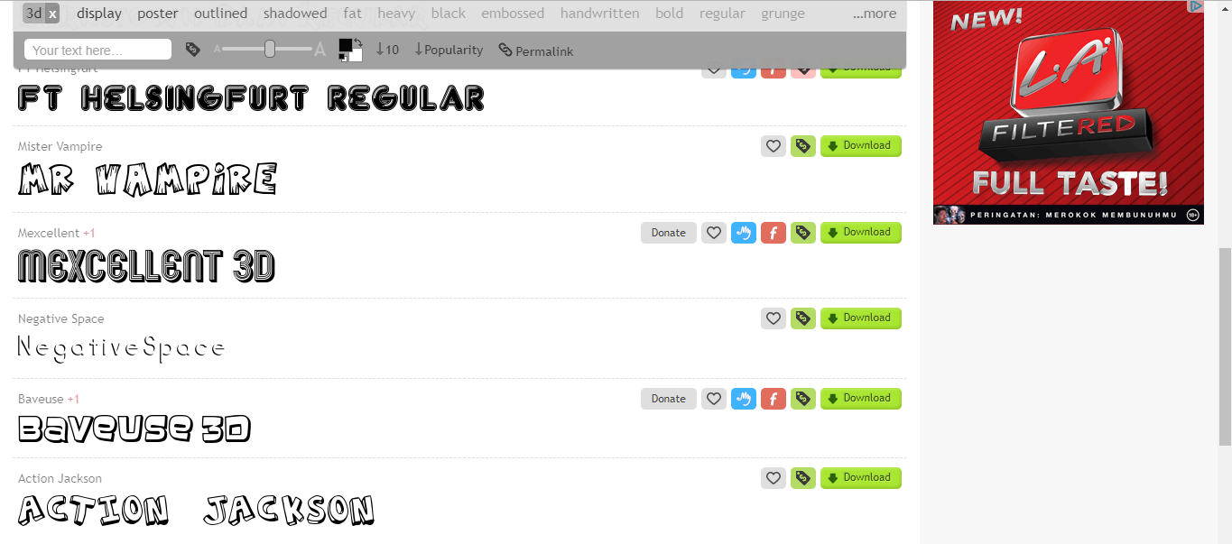 Download Font Keren Untuk Editing terbaru 2018 Gratis - Infoagansista ...