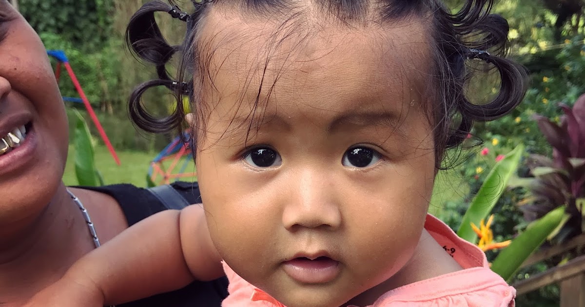 Braids & Hairstyles for Super Long Hair: Micronesian Girl~ Cutie Pie Hairdo