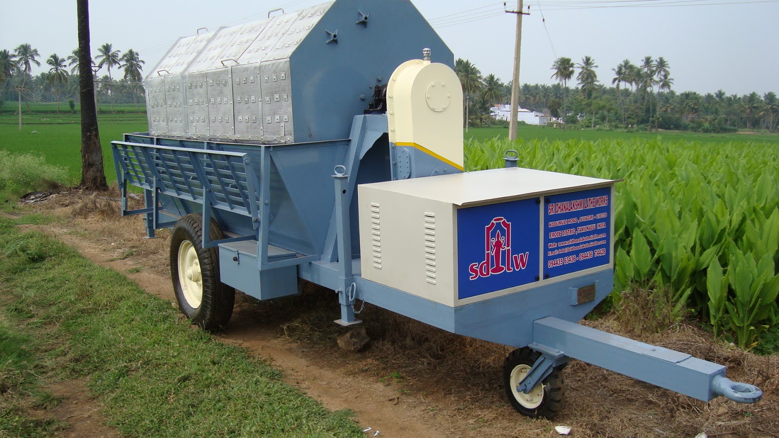 TRACTOR CAGE WHEEL: TURMERIC POLISHER MACHINE