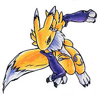 Renamon Digivolve para... ~ PMD || Acervo de Imagens de Digimon e Pokémon || +Plus Move Dex