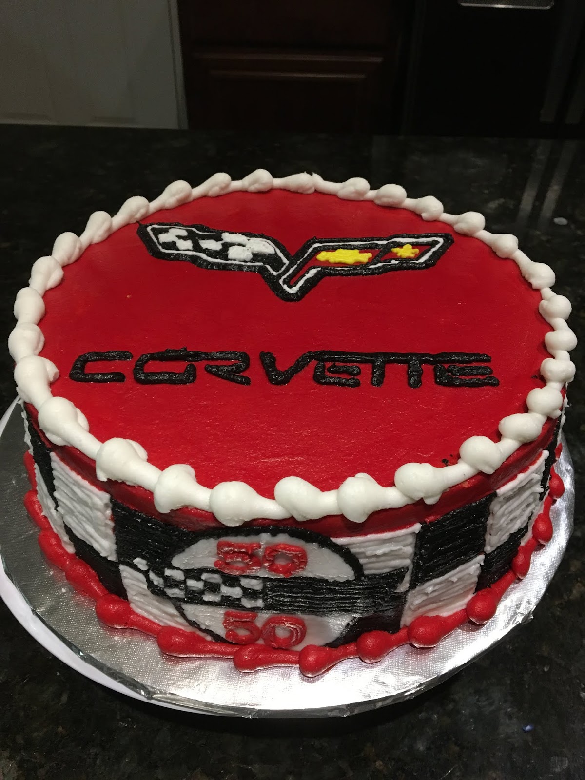 A Counselor's Confections: Corvette Birthday Cake