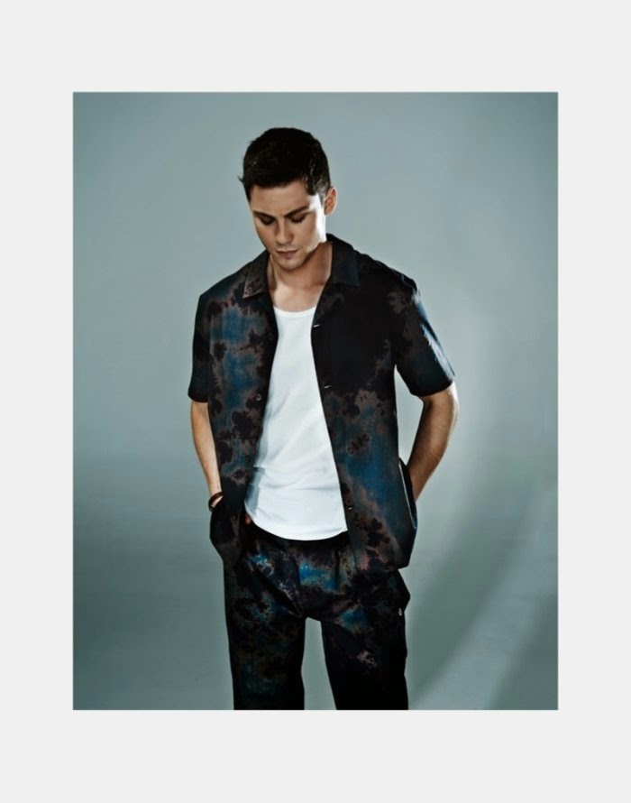 MIKE KAGEE FASHION BLOG : ACTOR LOGAN LERMAN SPORTS FLORAL PRINTS IN ...