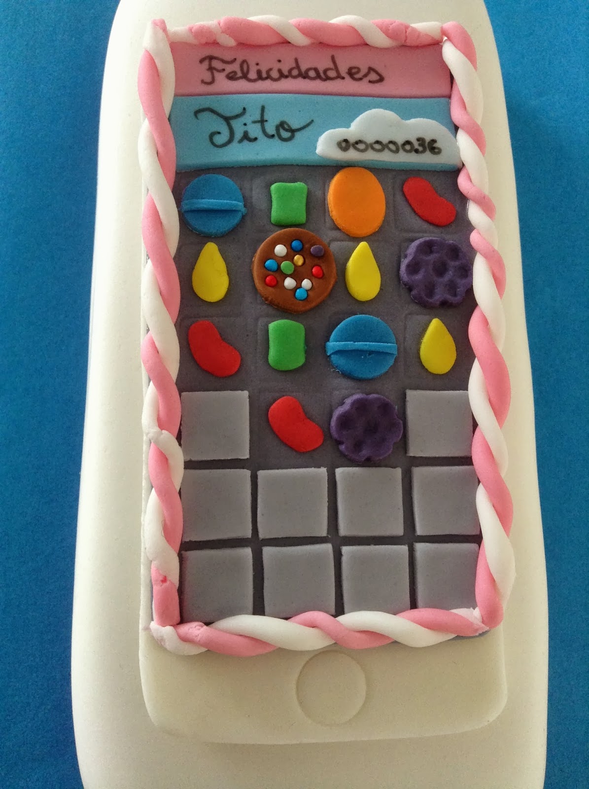 Dulces para un Angel: TARTA TITO!!! Iphone-Candy Crush