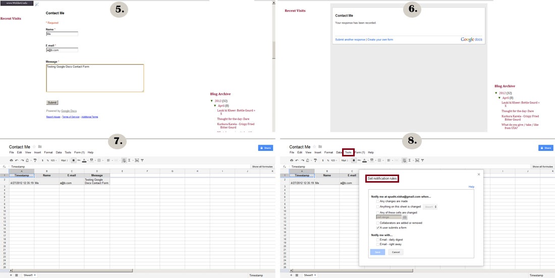 Spusht: How effortless is it to contact you? Blogging Tip # 1
