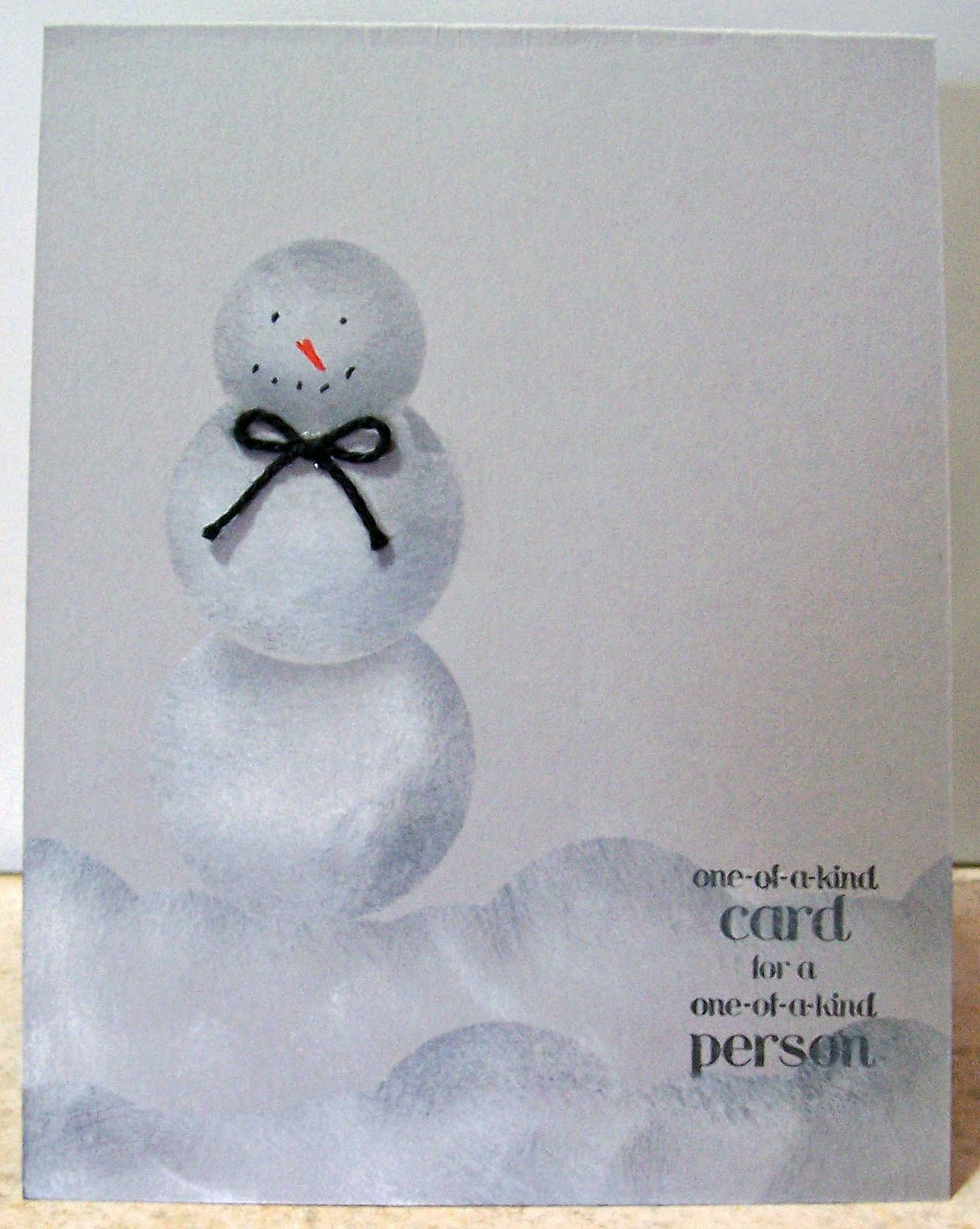 Stamping by SAM: A Ghost of a Snowman...