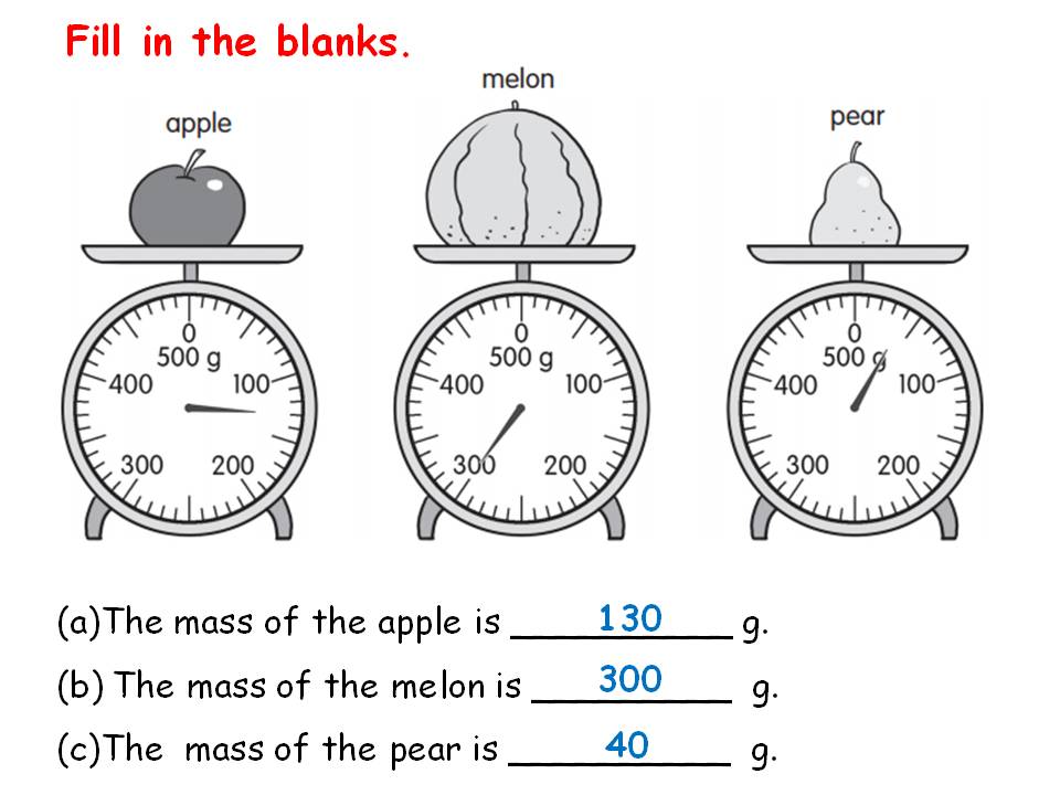 P2A Class Blog: Mass - Measuring in Grams
