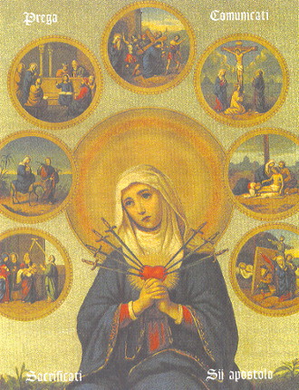 NelTuoVolere: i dolori di Maria Ss, la corona delle 7 spade