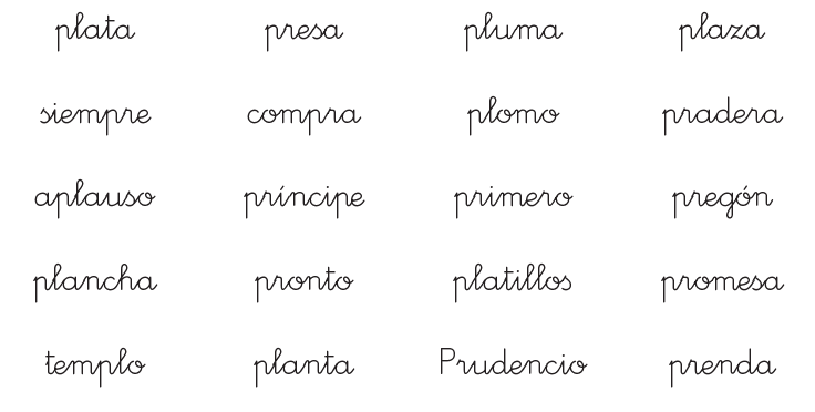 La mochila Paulina: TEMA 6 DE LENGUA. PALABRAS CON PR-PL. TEST PARA ...
