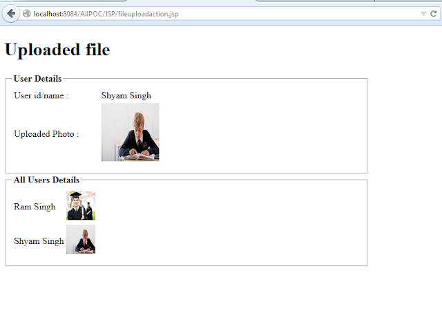 How to upload a file at server and store path in database in java. | a2z java tutorials