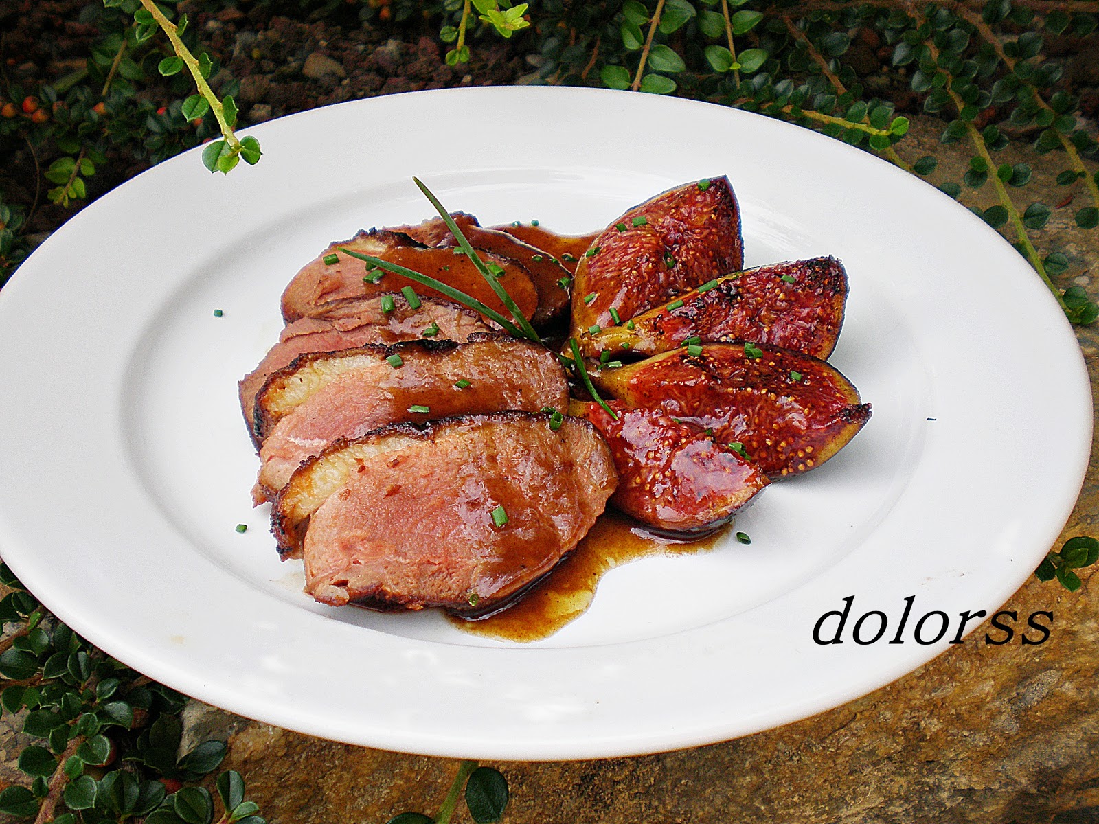 Blog de cuina de la dolorss: Magret de pato con higos y salsa dulce