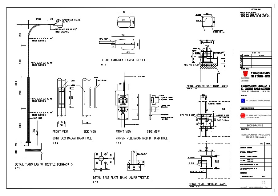 Kumpulan Gambar Pondasi Tiang PJU - Cari Gambar Gratis