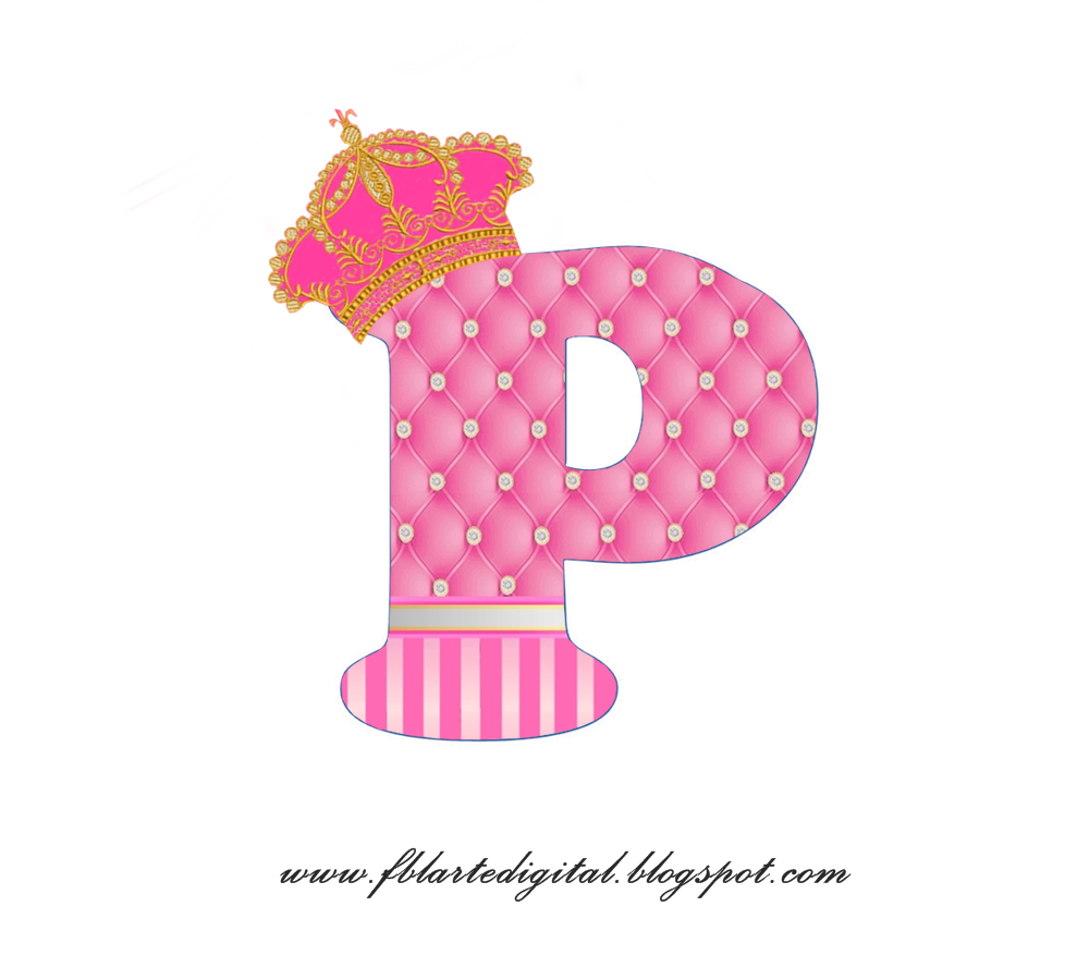 FBL arte digital: letras do alfabeto personaliizado com tema realeza ...