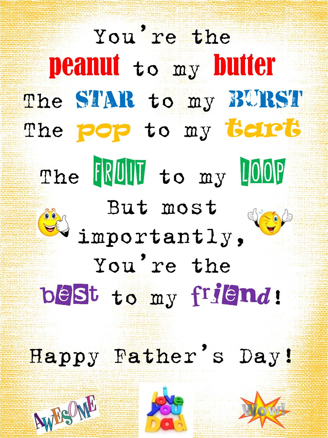 Funny Fathers Day Poems