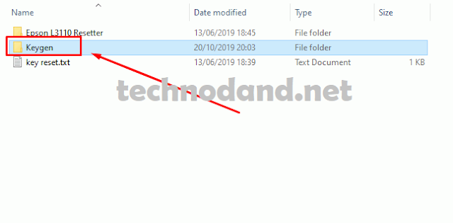 Membuat lisensi Reseter Epson L3110 dengan Key Generator - Technodand