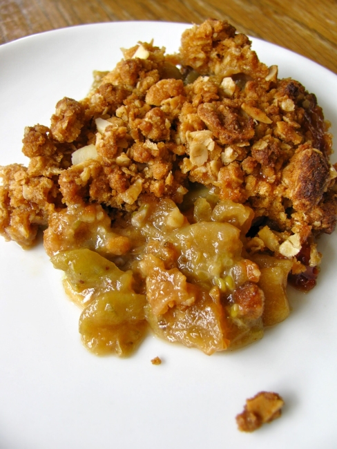 Gooseberry crumble...