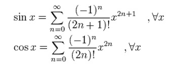 Mis competencias universitarias: Seno y coseno en series de Taylor para ...