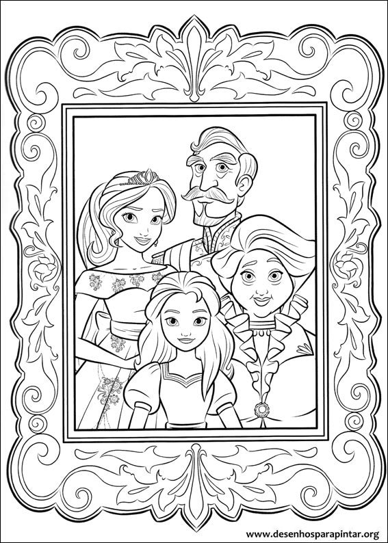 Desenhos para Imprimir Colorir e Pintar: Elena de Avalor desenhos para ...