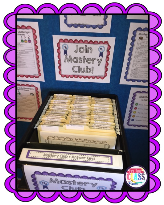 Mrs. Renz' Class: Mastery Club is Now Updated and BETTER Than Ever!