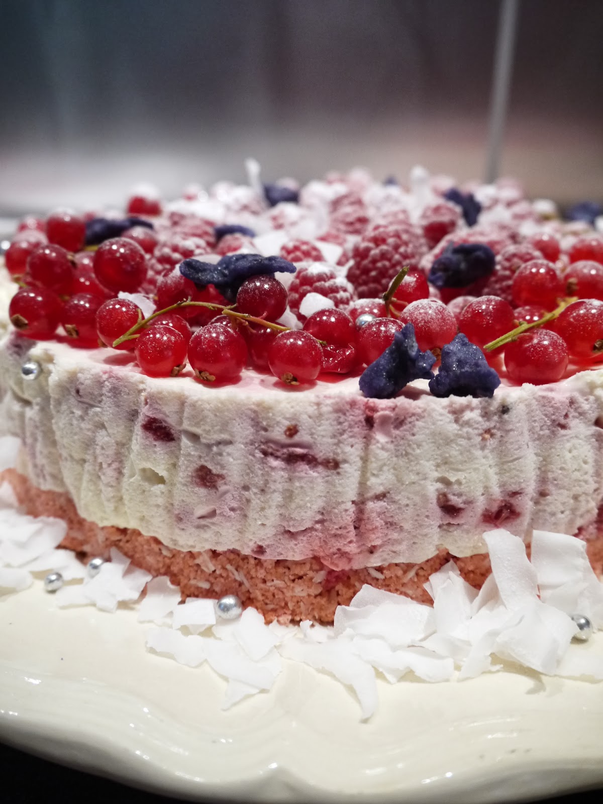 Glamorous Pink Cheesecake