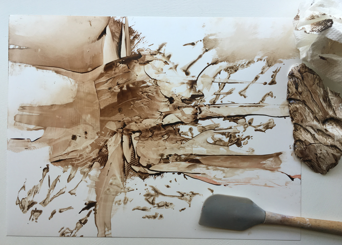 A Fusion Of Imprints And Oil Paint ~ colors art