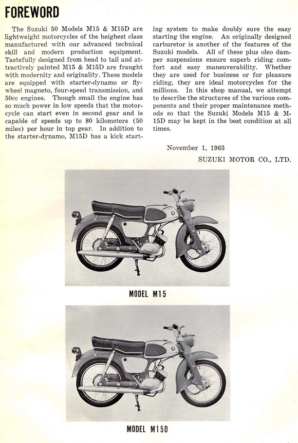 Progress is fine, but it's gone on for too long.: 1963 Suzuki M15 ...