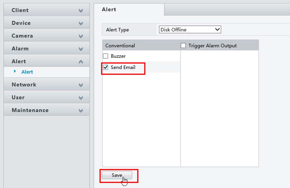 How to configure email alerts for motion detection on Uniview NVR ...
