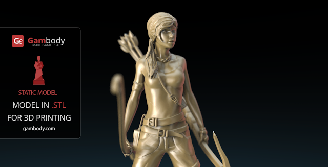 Lara Croft From - Tomb Raider | 3D Models by Lambert Designer