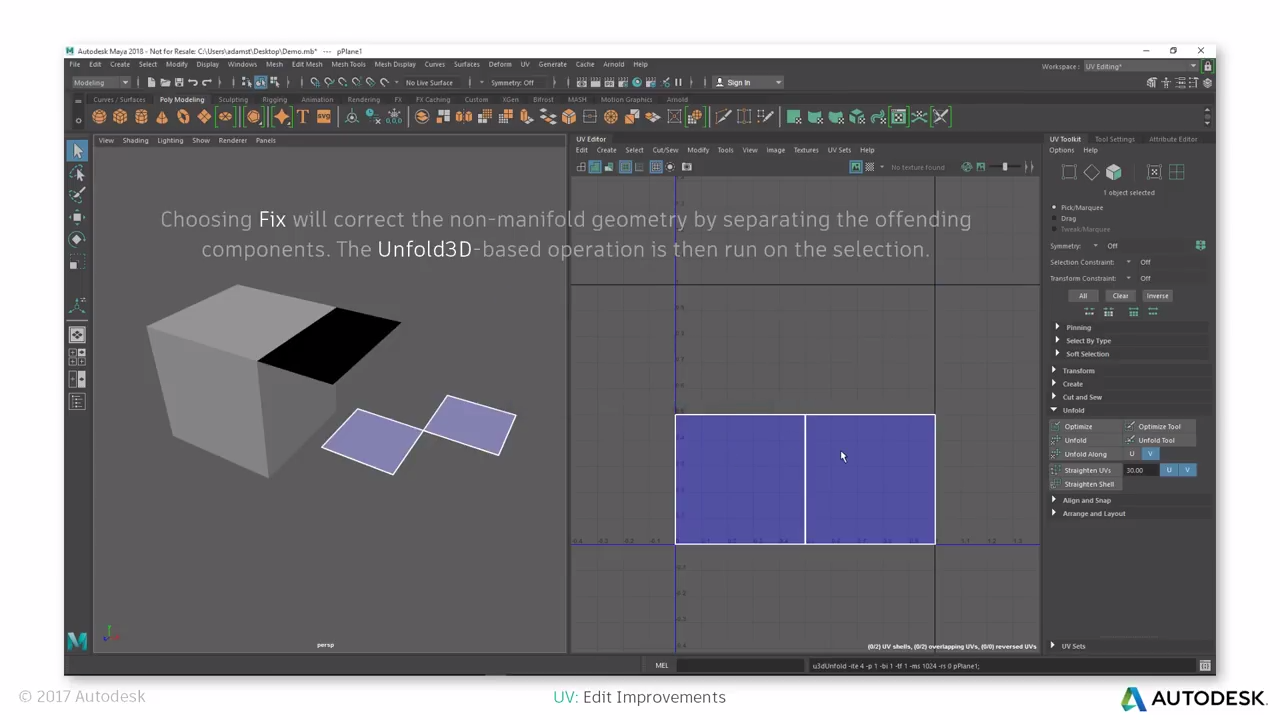Maya 2018 Review | UV Editing Improvements | Computer Graphics Daily News