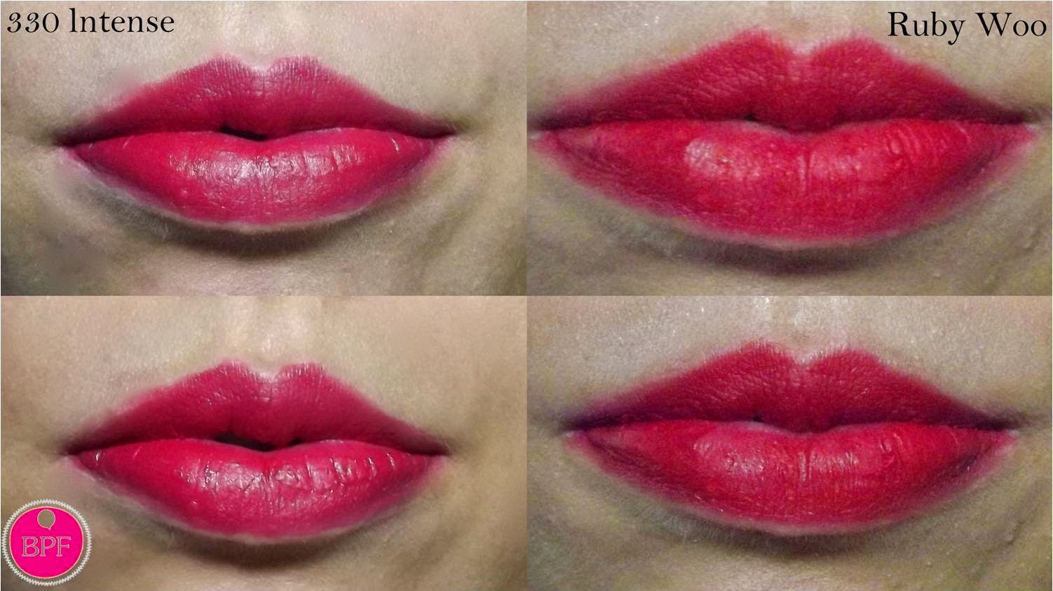 Bate-papo feminino: Hora de comparar: batom 330 lntense X Ruby Woo Mac