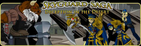 guerreiros do AQW: AQW skyguard the saga do deserto