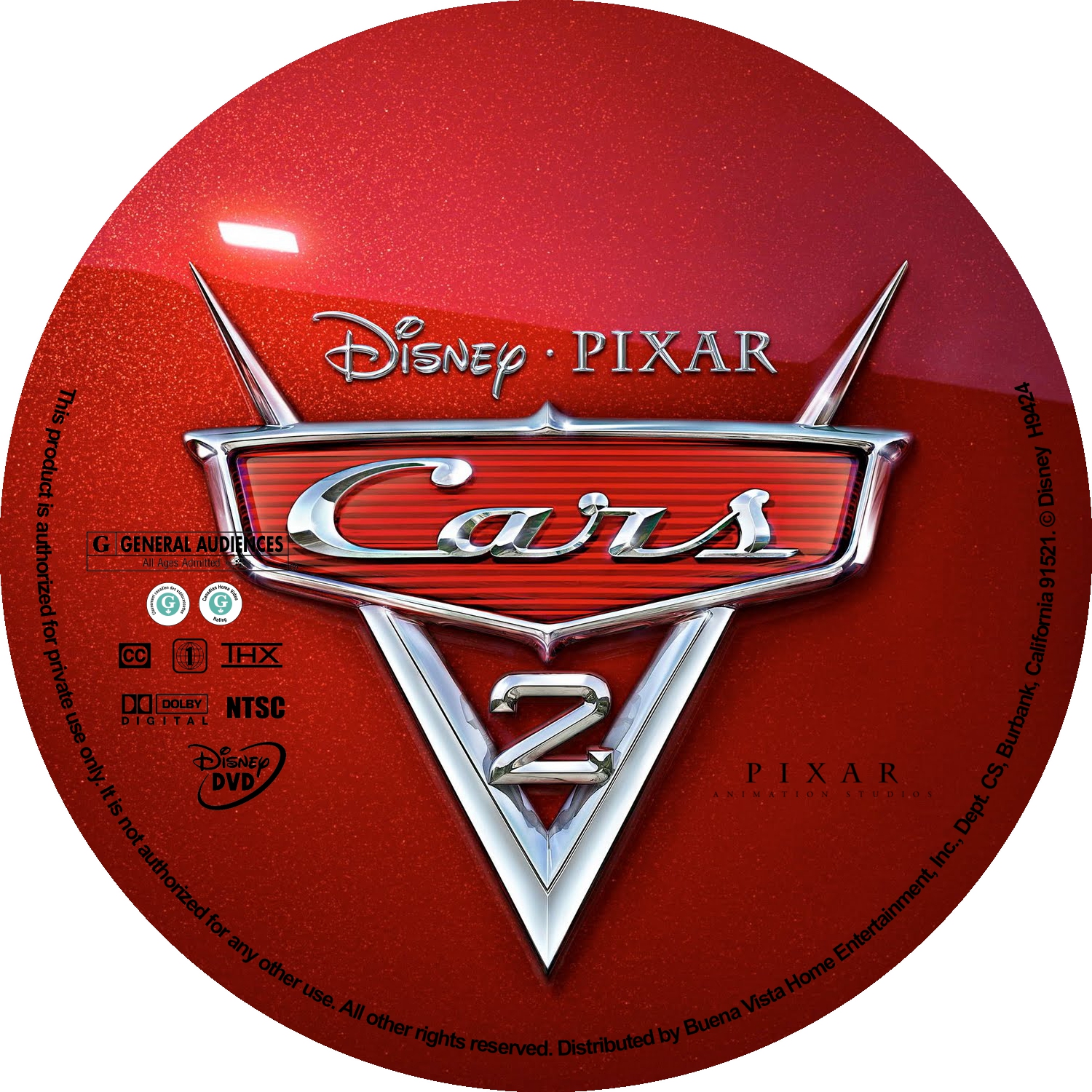 DVD COVERS AND LABELS: Cars 2