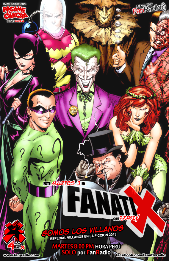 HOY A LAS 8PM EN FANATIX: SOMOS LOS VILLANOS - [-FanRadio-]