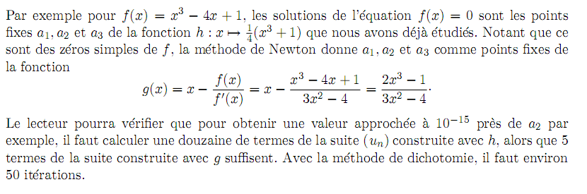 Méthode de Newton ( Méthodes de résolution numérique d’équations )