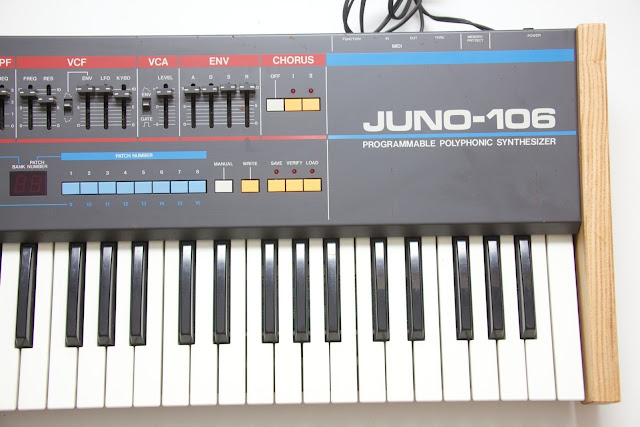 MATRIXSYNTH: Roland Juno-106 Vintage SN 491426 with Wood Side Panels