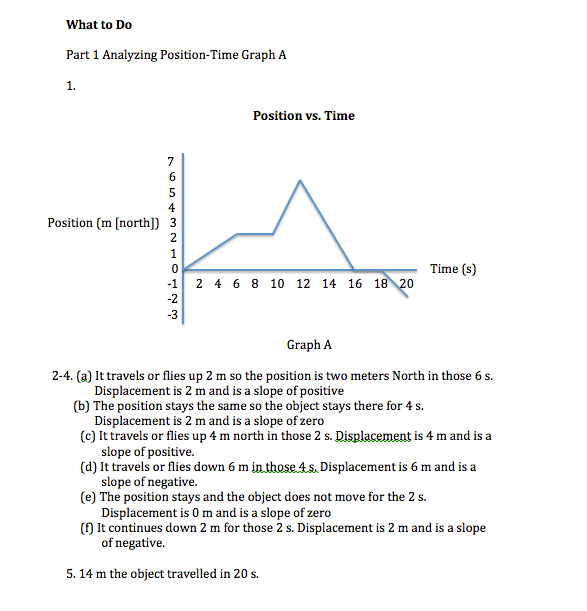 Science 10 Digital: 8-1D Analyzing a Positive Time Graph Activity