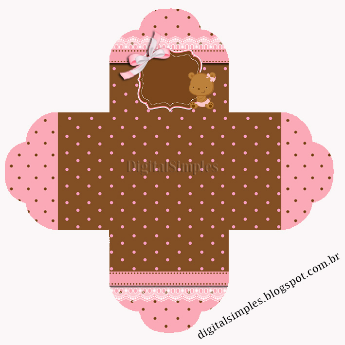 Baby Girl Bear: Free Printable Boxes. - Oh My Baby!