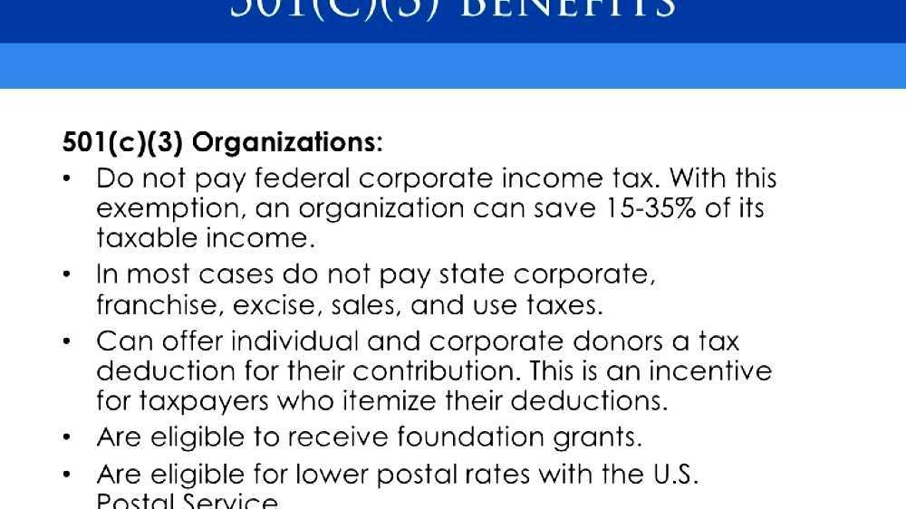 501(c)(3) organization