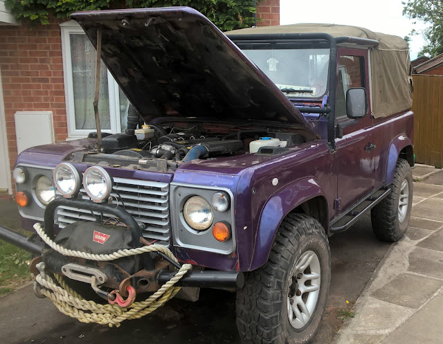 Landrover Defender: 1994 LAND ROVER 90 DEFENDER TDI MAUVE/PURPLE