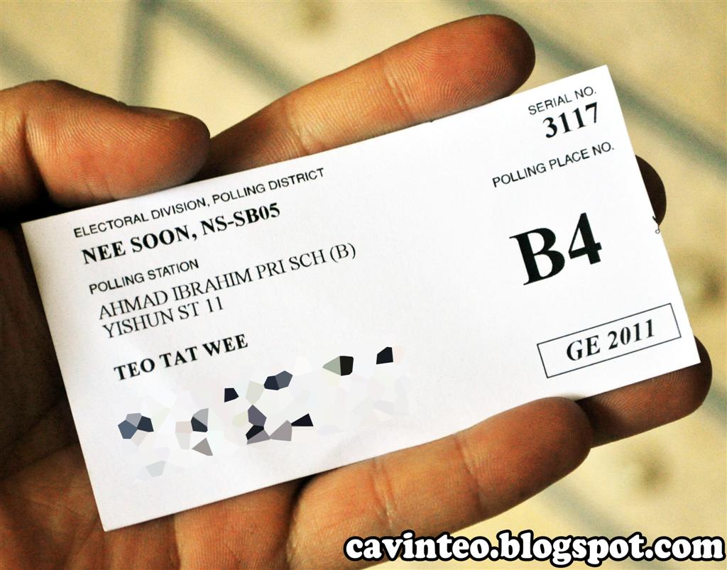 Entree Kibbles: Your Vote is Secret (Singapore General Election 2011)