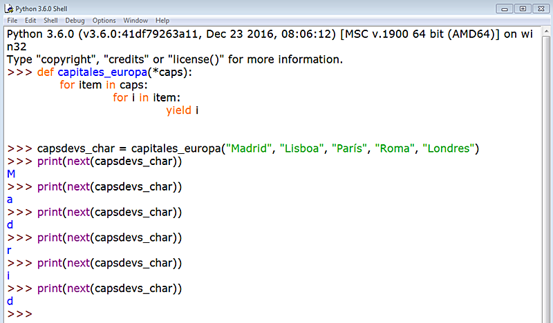 APRENDER A PROGRAMAR CON PYTHON: GENERATORS