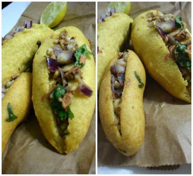 How to make perfect Mirchi Bajji & 5 min Tamarind chutney |Stuffed ...