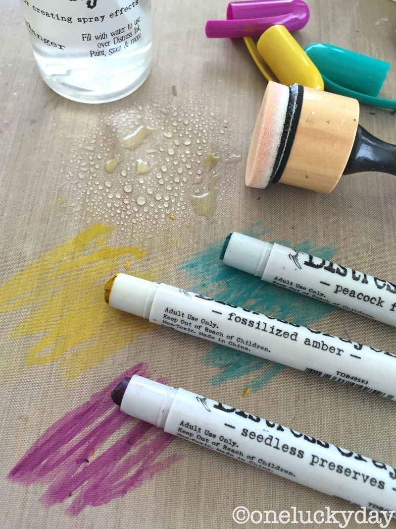 One Lucky Day: Distress Crayons: a subtle approach