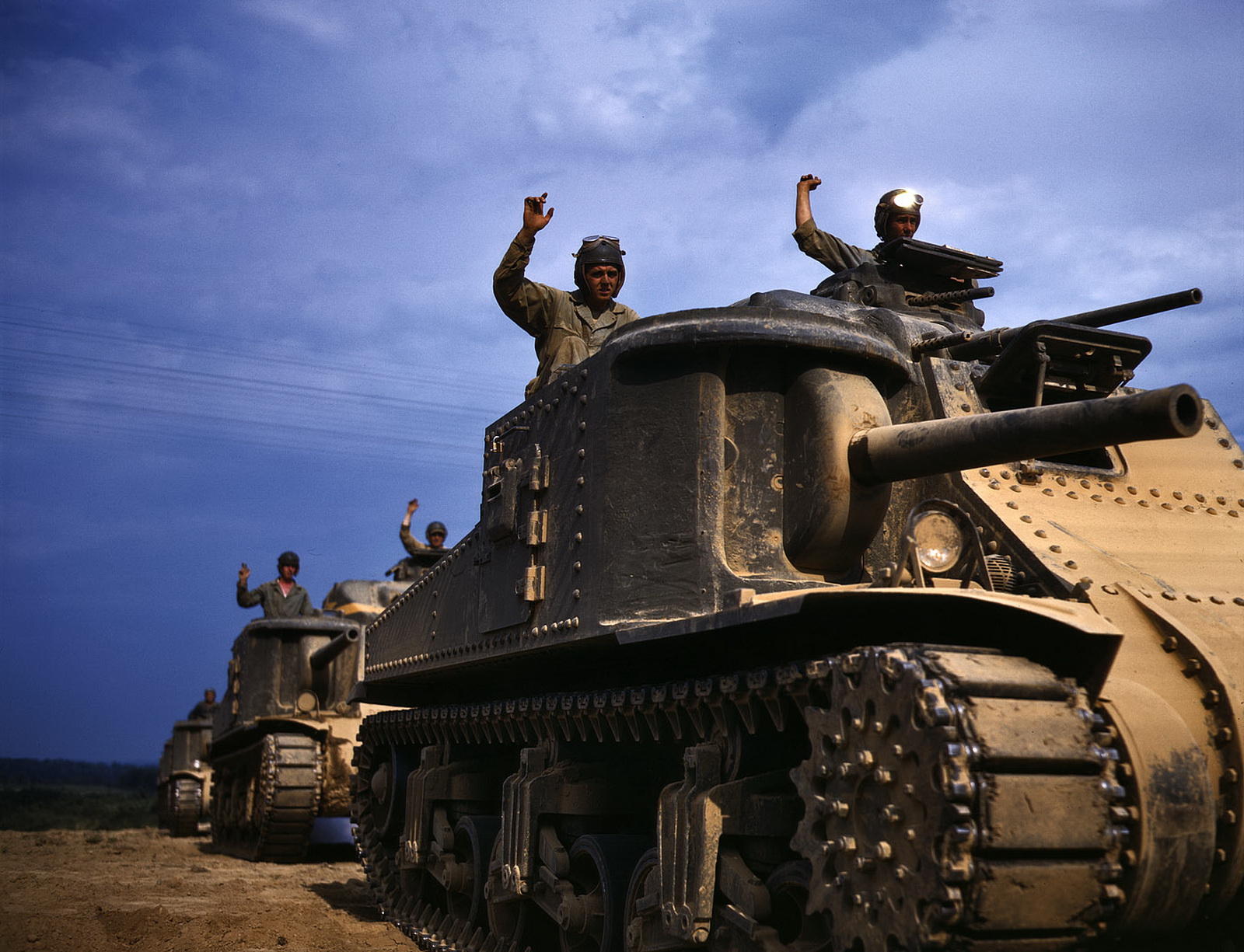 World War II Pictures In Details: M3 Medium Tanks at Fort Knox