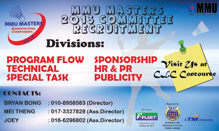 MMU Badminton Club: 2012