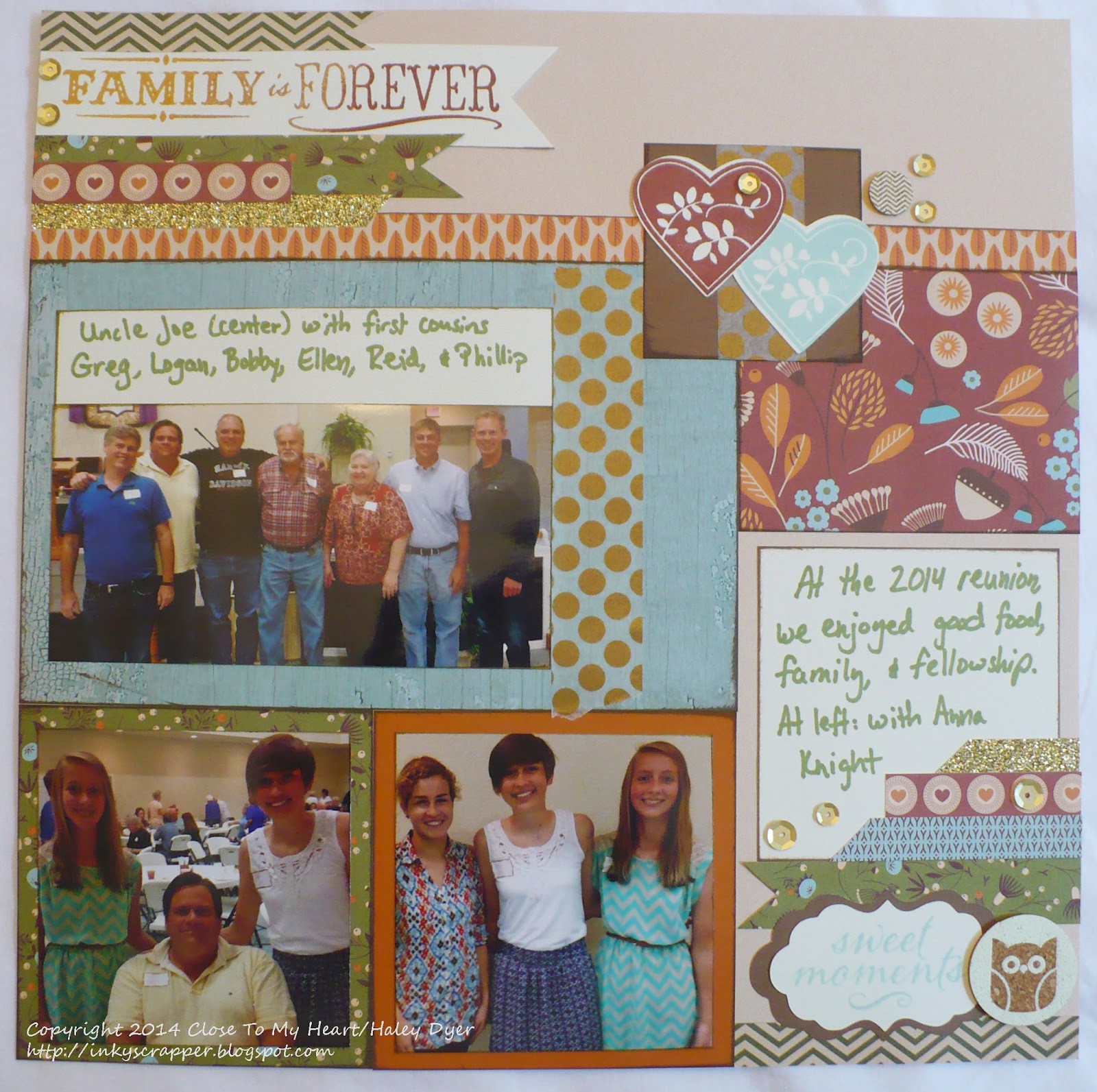 The Inky Scrapper: Family Is Forever Reunion Layout