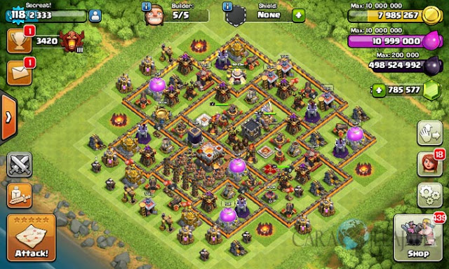 Base COC Terkuat Untuk TH 1-11 - cekrisna