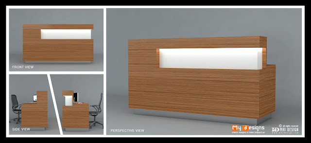 Shop Reception Table Designs | Office Interior Designs in Dubai ...