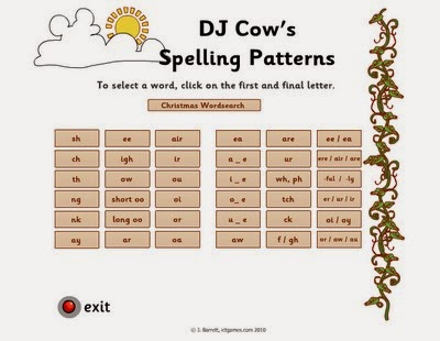 CEIP VALDESPARTERA: el blog del cole: DJ Cow´s Spelling Patterns