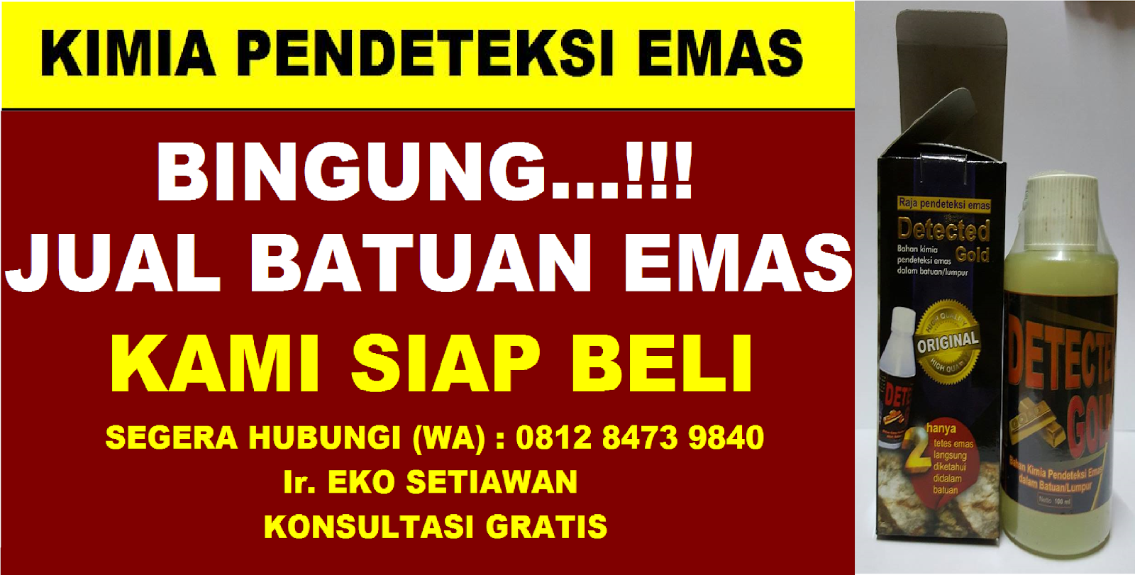 PENGOLAHAN LOGAM EMAS: KIMIA REBORN PENGENDAP EMAS