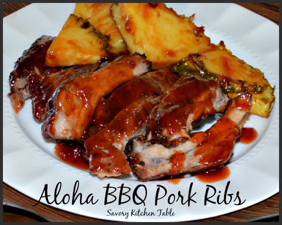 ALOHA BBQ PORK RIBS